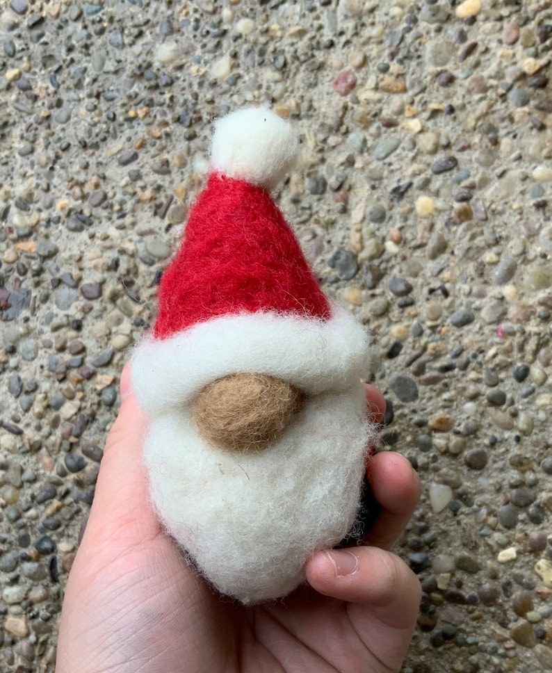 Needle Felted Santa Christmas Decoration - Etsy