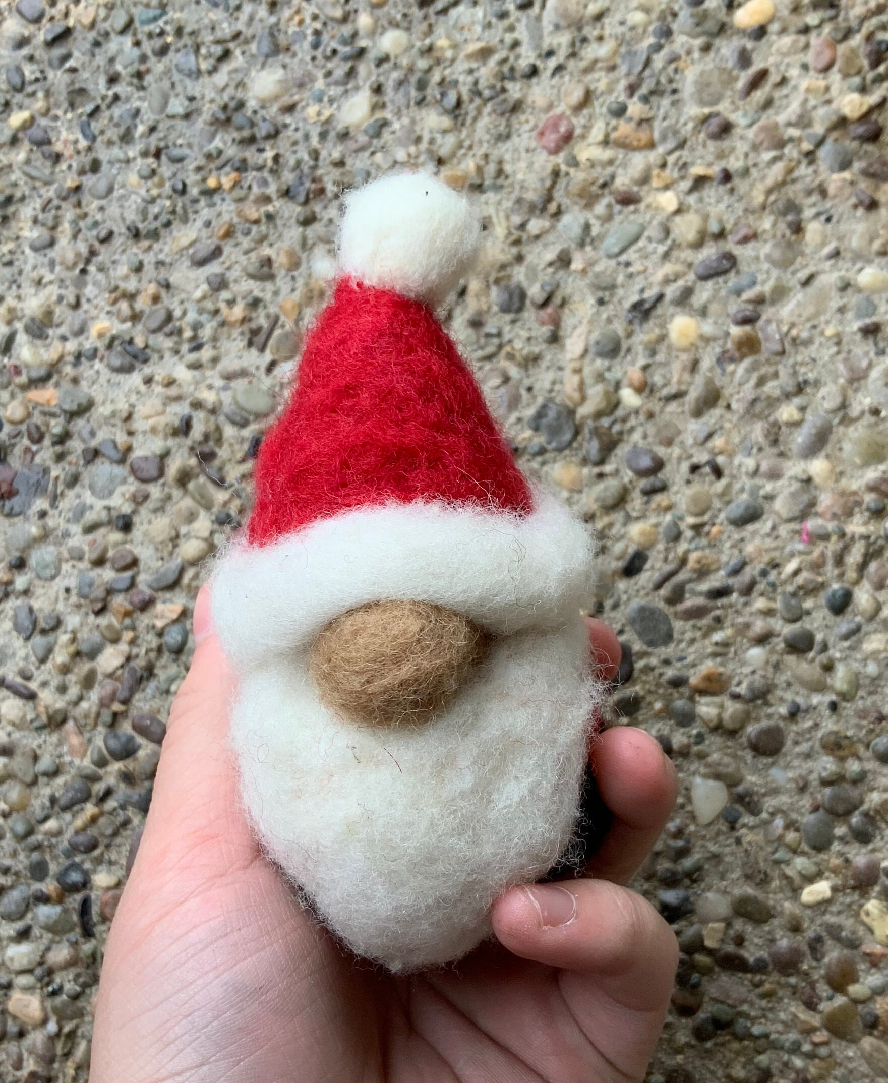 Needle Felted Santa Christmas Decoration - Etsy