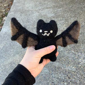Needle Felted Bat - Etsy