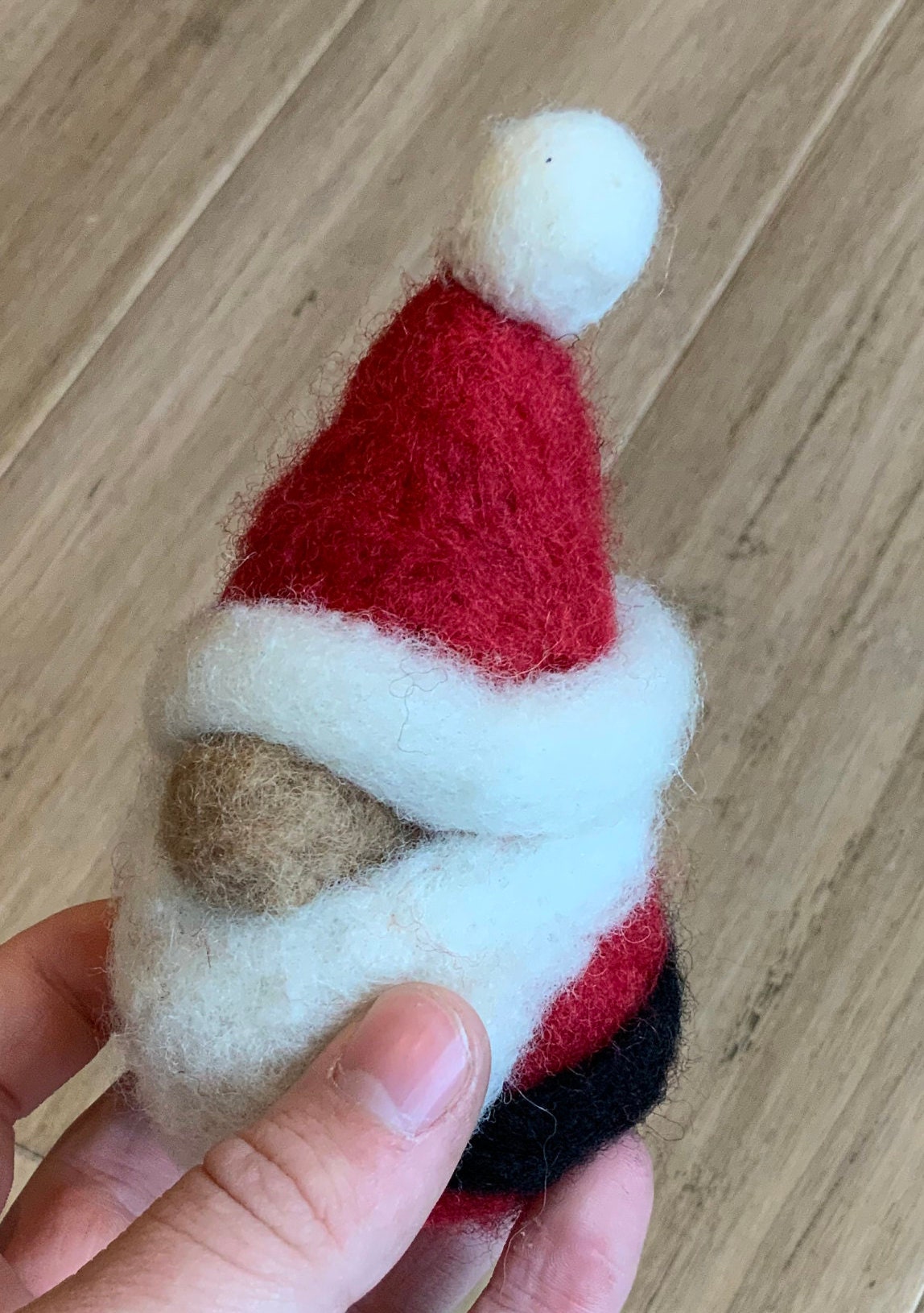 Needle Felted Santa Christmas Decoration - Etsy