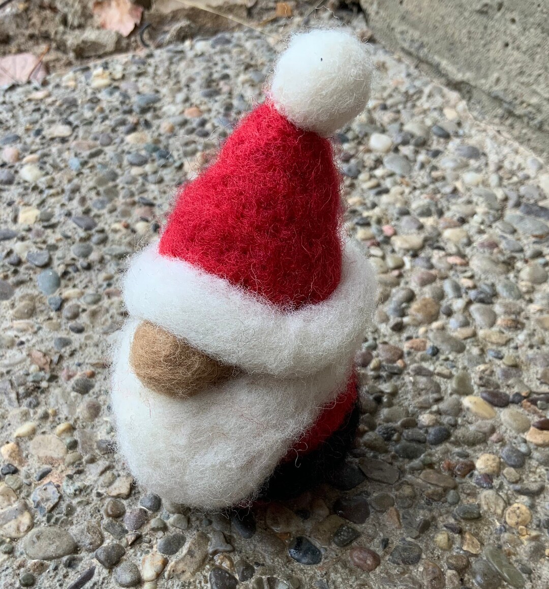 Needle Felted Santa Christmas Decoration - Etsy