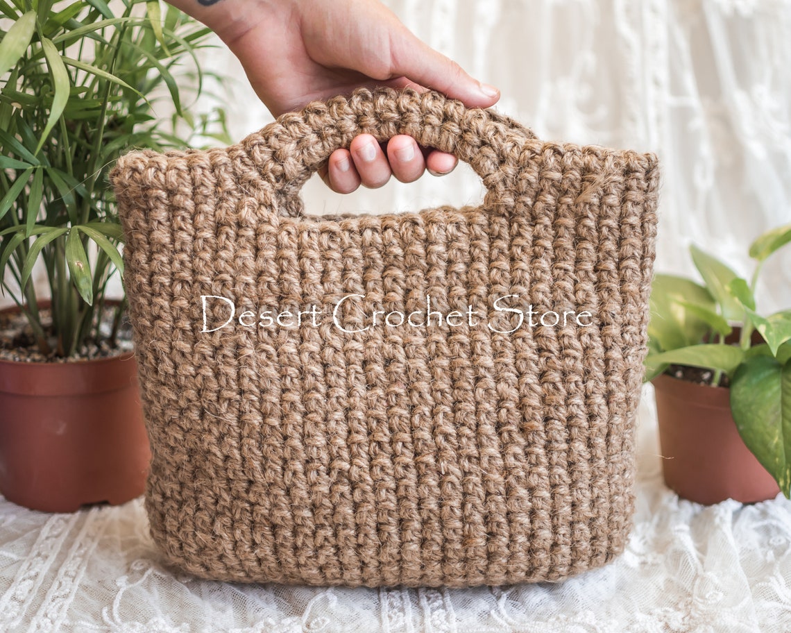 Crochet Jute Rope Bag PDF Pattern and Tutorial / Crochet Bag / Pattern ...
