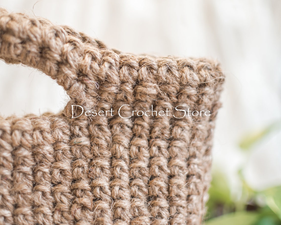 Crochet Jute Rope Bag PDF Pattern and Tutorial / Crochet Bag / Pattern ...