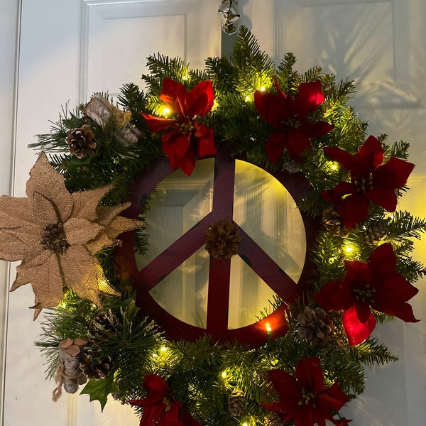 Peace on Earth Sign - Etsy
