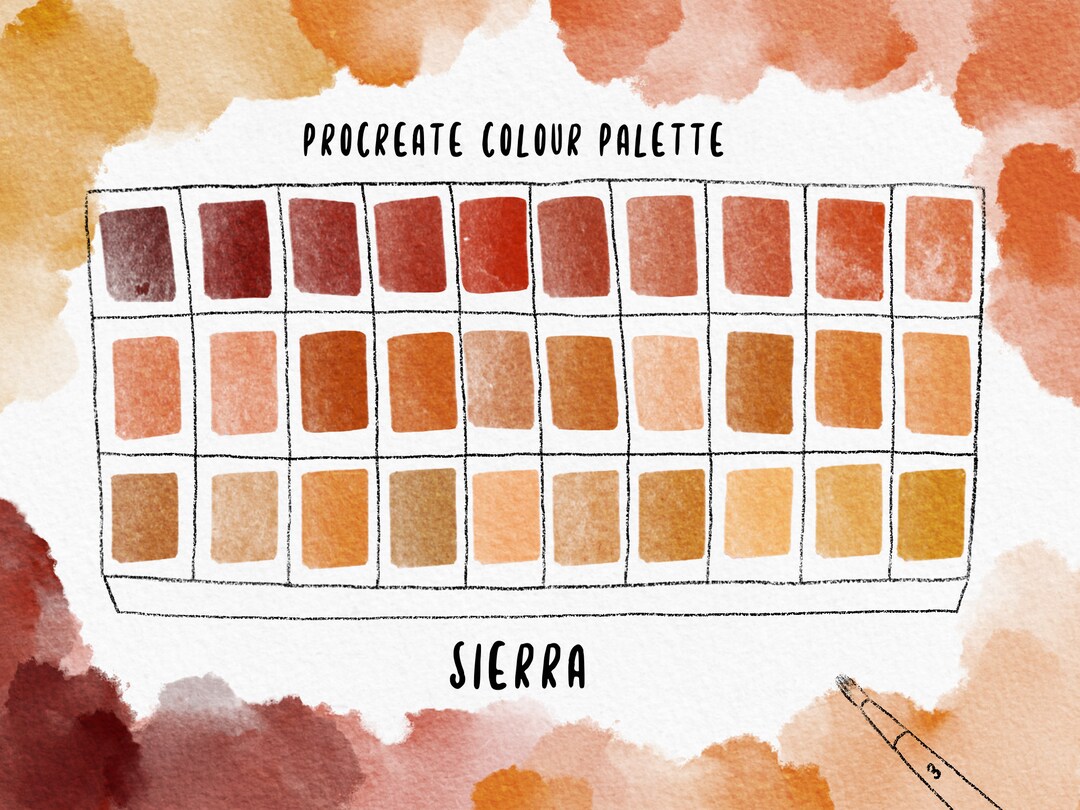 Sierra Procreate Colour Palette Digital Download Swatches Gift for ...