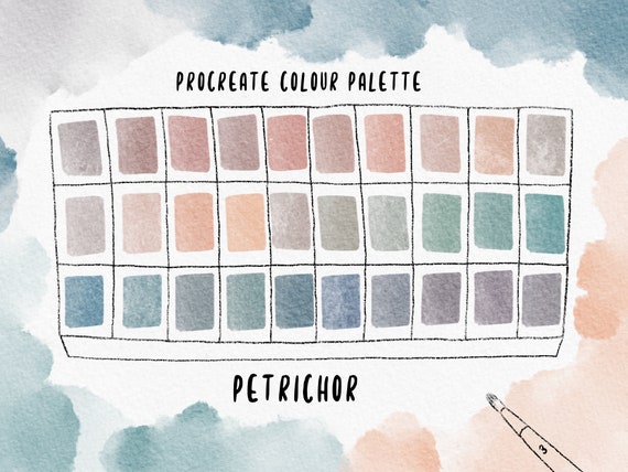 Petrichor Procreate Colour Palette Digital Download - Etsy