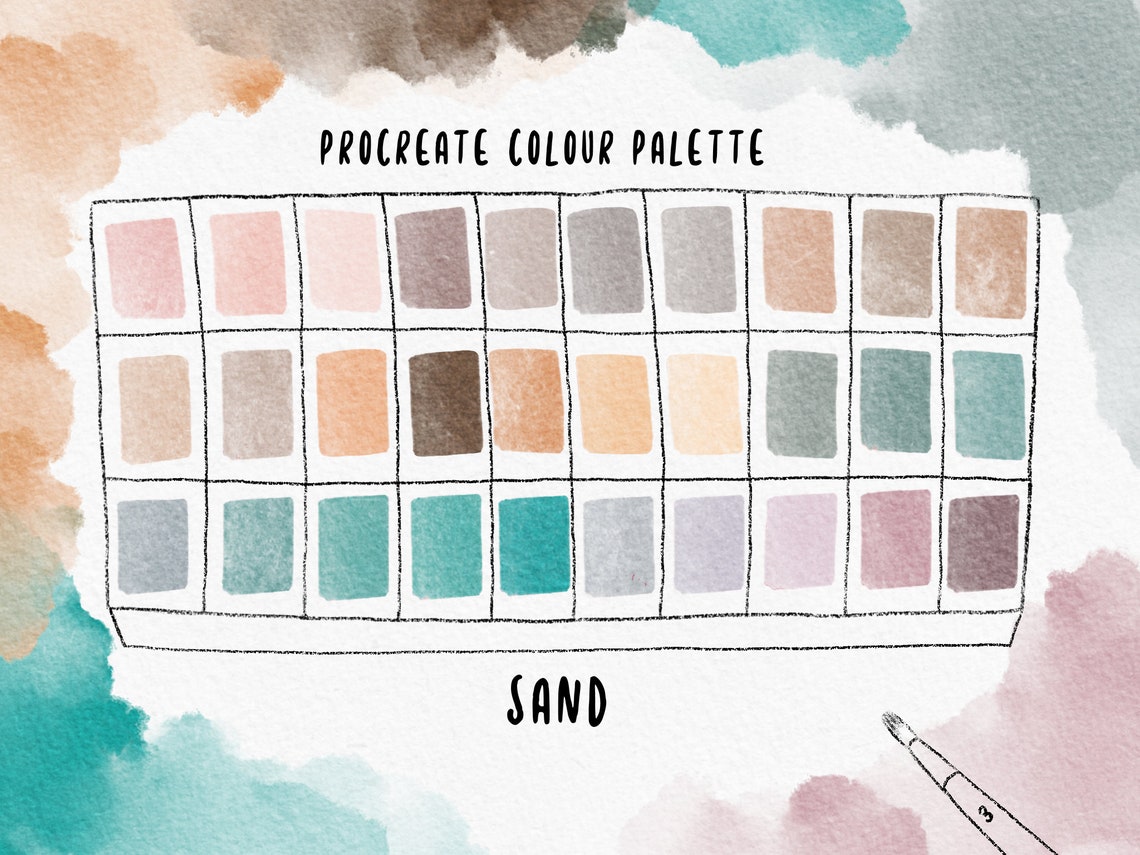 Sand Procreate Colour Palette Digital Download Swatches | Etsy