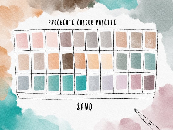 Sand Procreate Colour Palette Digital Download Swatches | Etsy