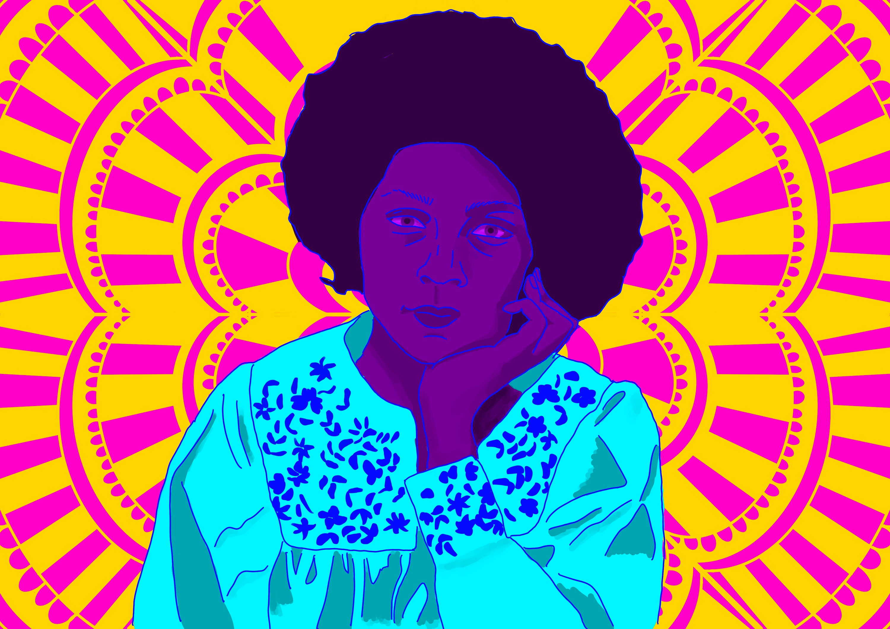 Bell Hooks Digital Portrait - Etsy