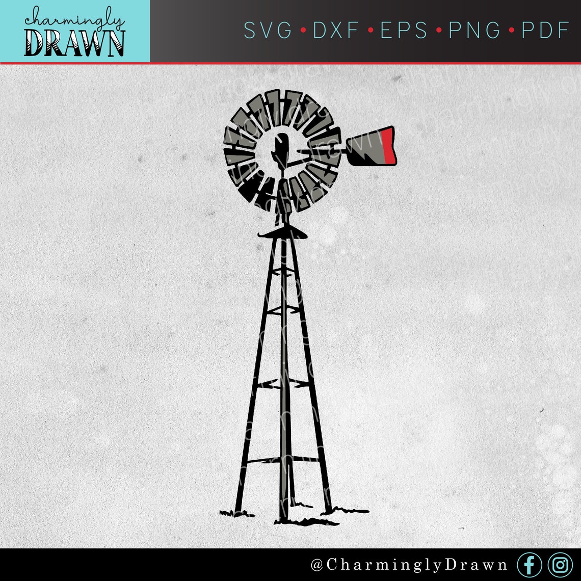 Windmill SVG Farmhouse Windmill SVG Windmill Decor Rustic Windmill SVG ...