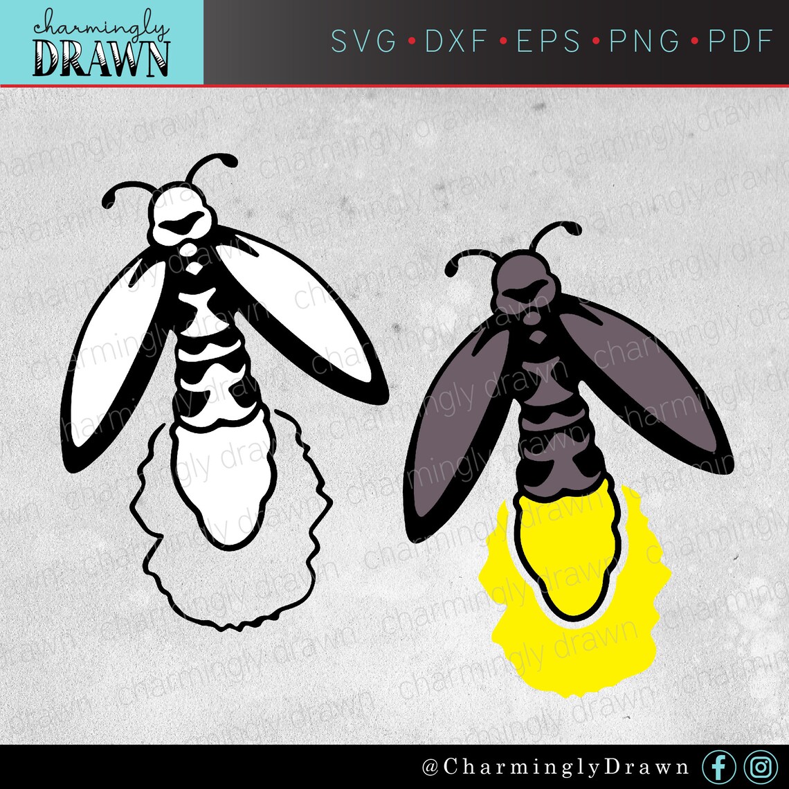 Lightning Bug SVG Firefly SVG Glow Bug SVG Catch a Firefly Cut Files ...