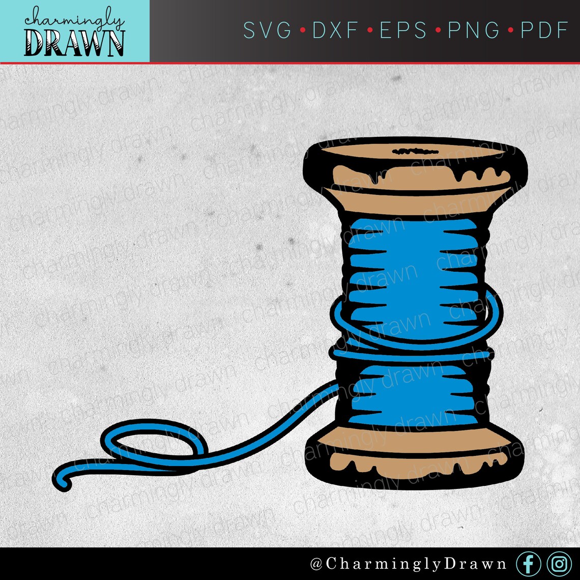 Spool of Thread SVG Sewing SVG Spool SVG for Crafting Sign Cut Files ...