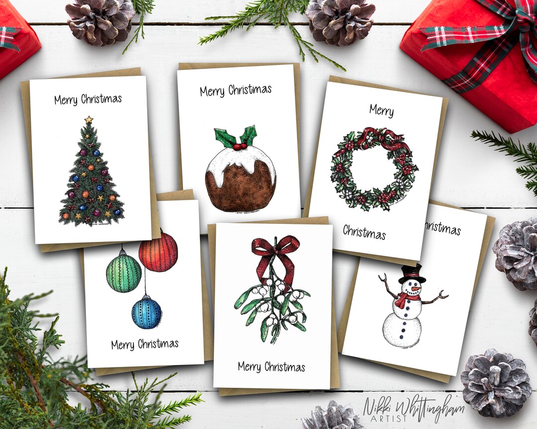 Christmas Cards - Art Print Cards - Set of 6 or Singles - A6 Cards ...