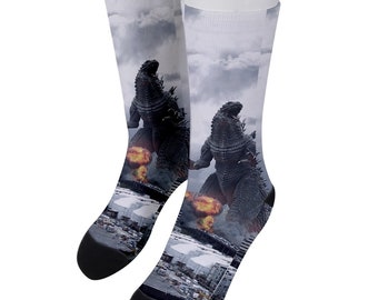 Godzilla Socks | Etsy