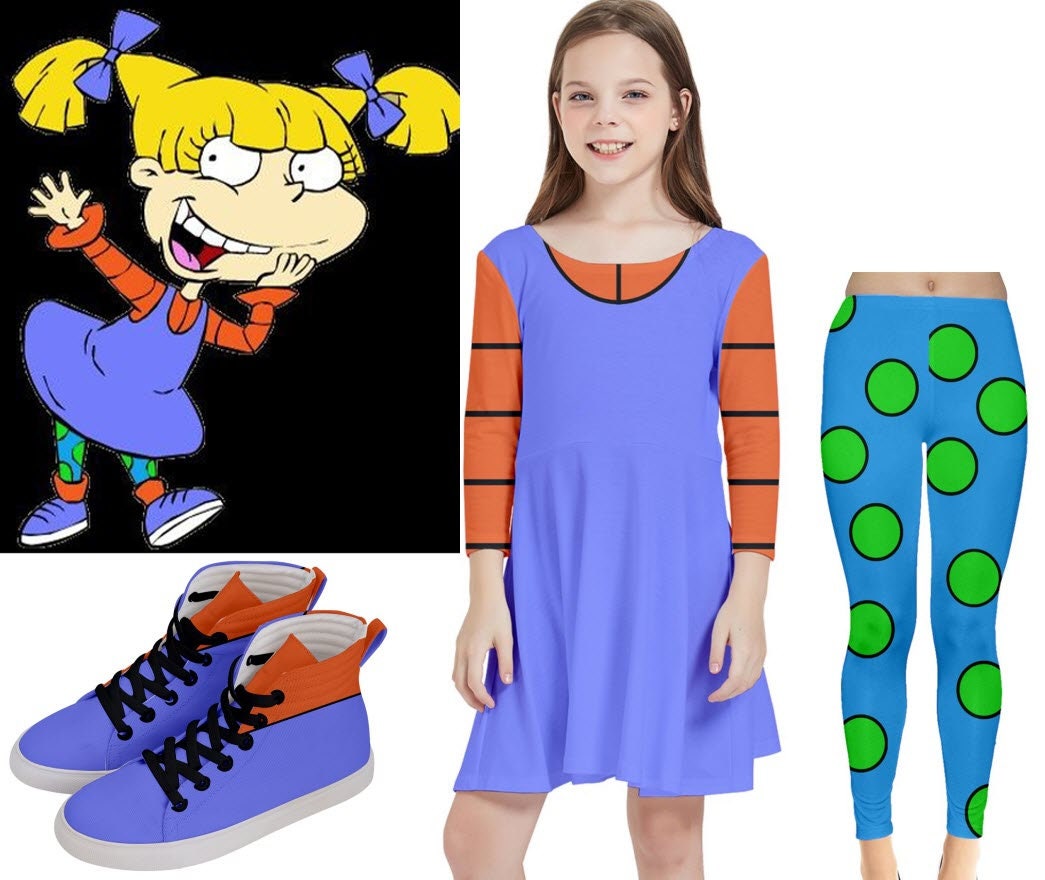 Kids Girls as Angelica Pickles Rugrats Costume cosplay | Etsy México