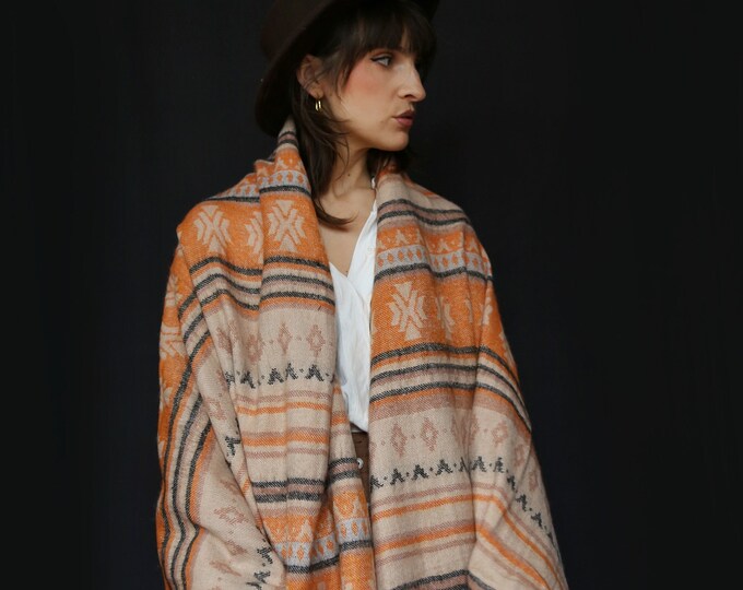 Navajo Scarf Native American Infinity Scarf Aztec Gifts for - Etsy