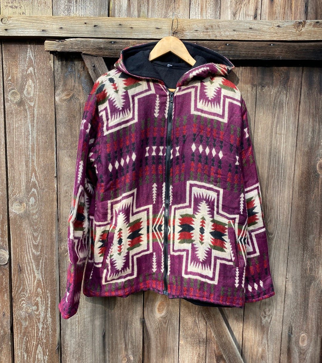 Colorful Cozy Winter Jacket - Handmade Woolen Jacket - Hippie Jacket ...