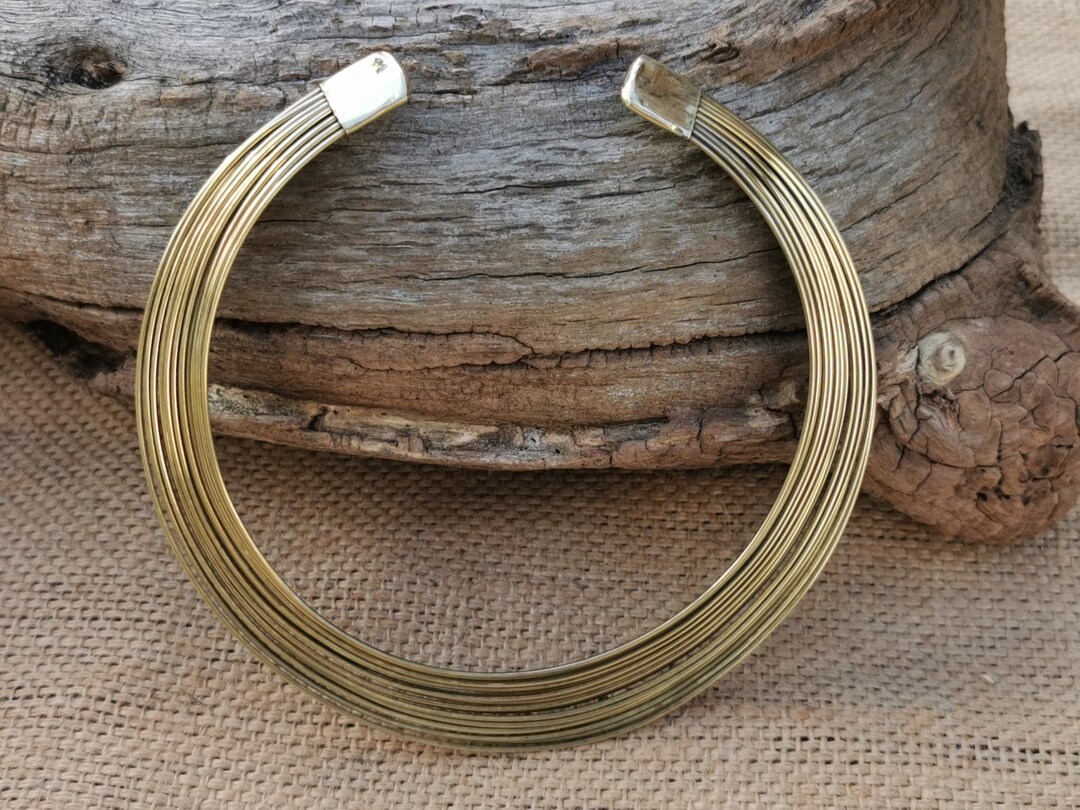Unique Brass Choker – Tribal Metallic Choker - Solid Brass Choker ...