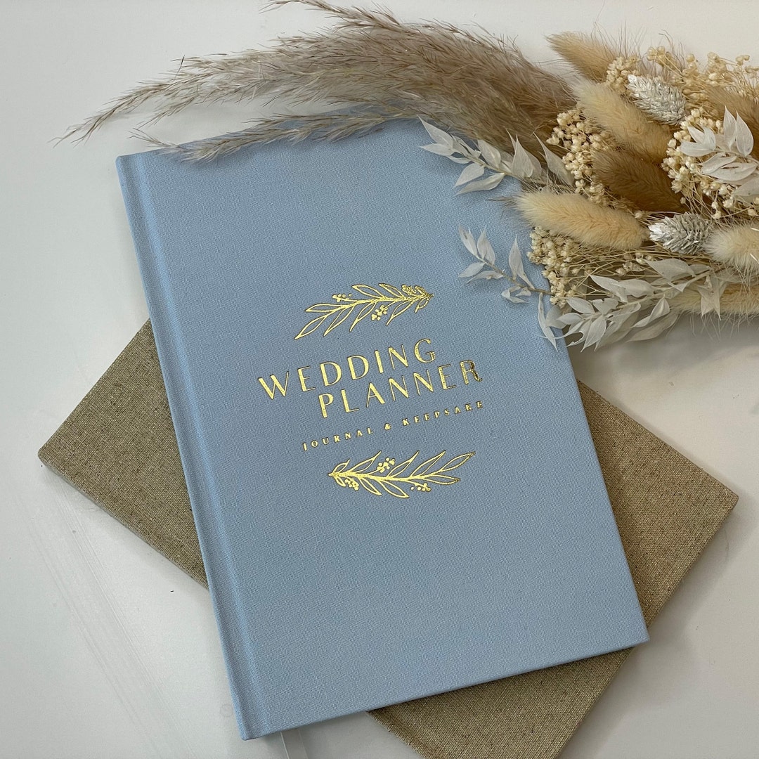 Luxury Dusty Blue Wedding Planner Book, Wedding Planner Journal ...