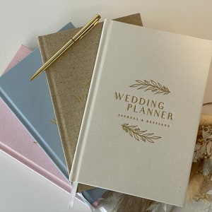 Luxury Dusty Blue Wedding Planner Book, Wedding Planner Journal ...