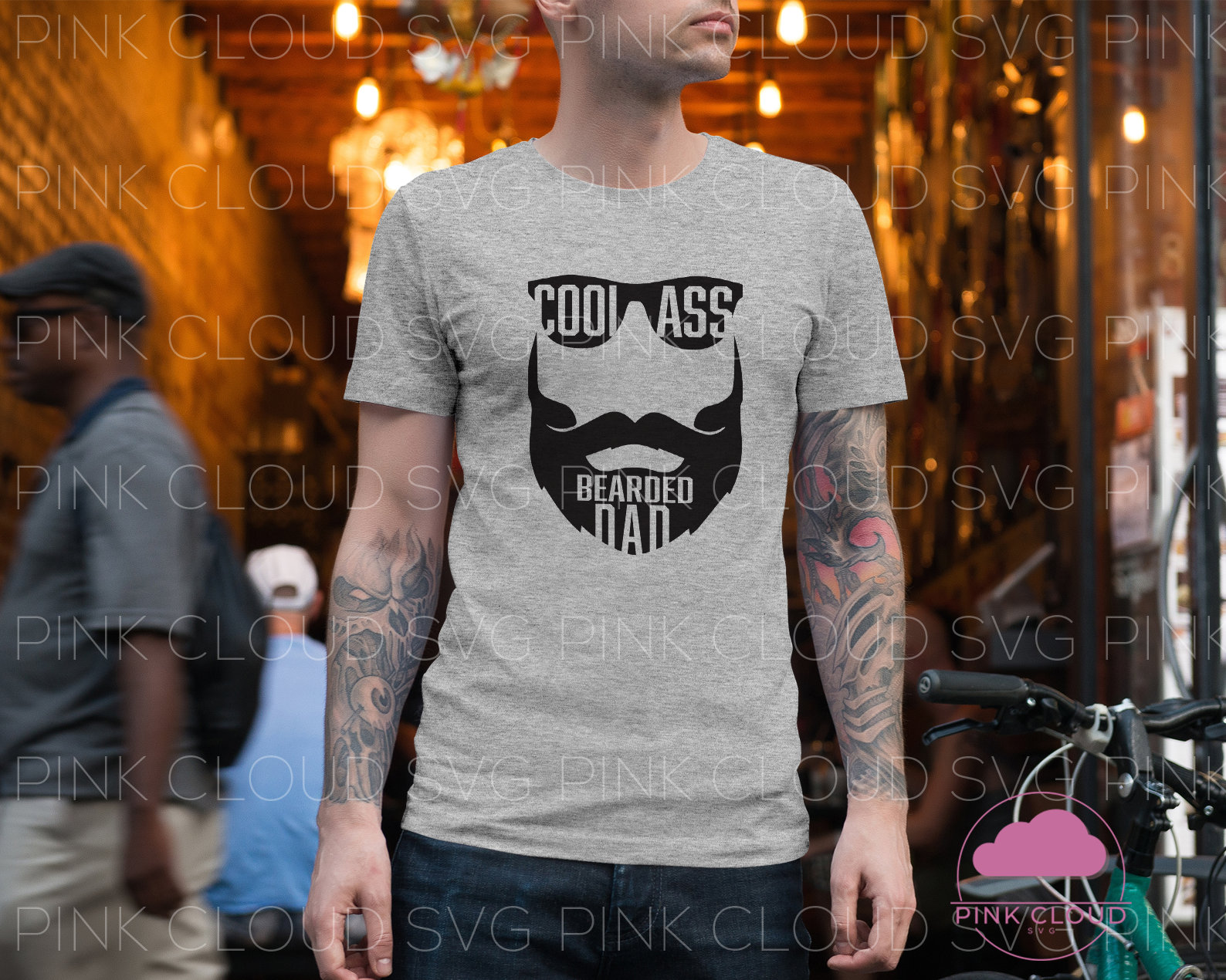 Bearded Dad Beard Svg Dad Svg Father's Day Gift Badass - Etsy