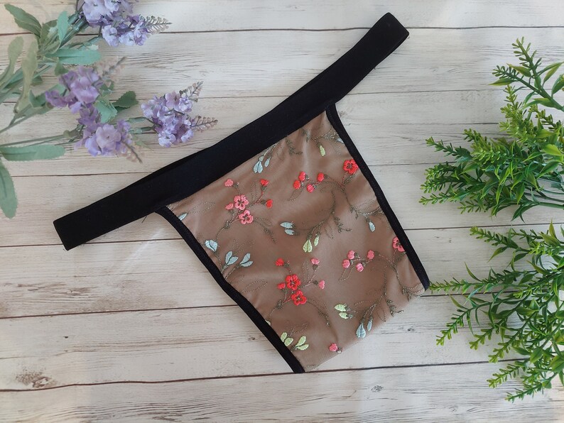Transgender Tucking Thongs Gaff Underwear Mtf Floral Mesh - Etsy