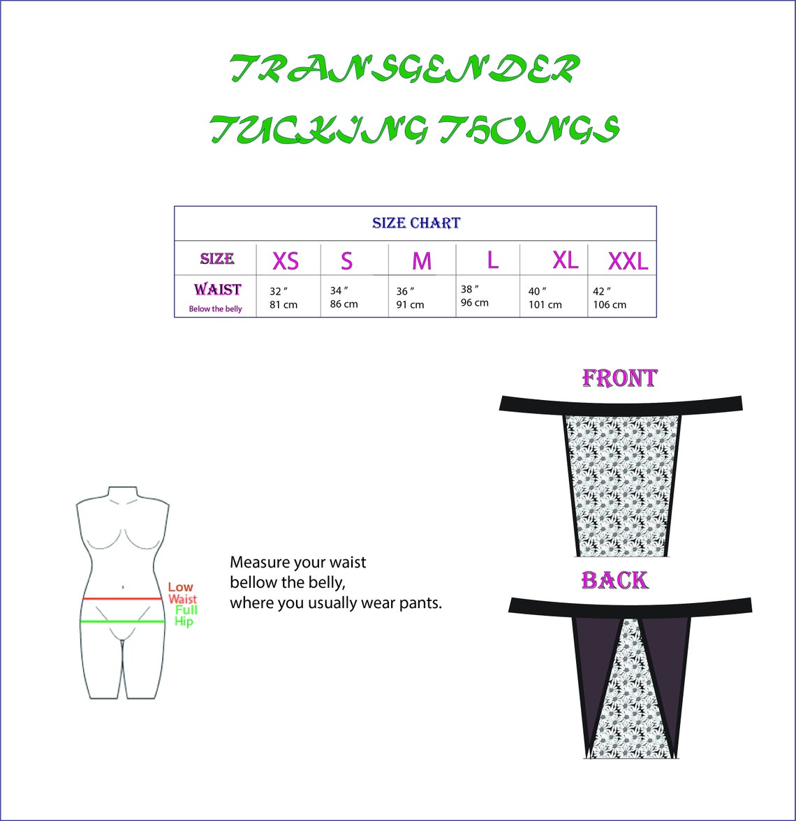 Transgender Tucking Thongs Gaff Underwear Mtf MORE FABRICS - Etsy