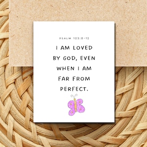 Kids Bible Affirmation Cards, Affirmation Cards for Kids, Montessori ...
