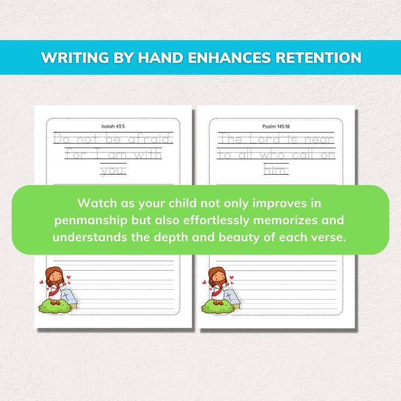 Bible Handwriting Practice Kids Bible Tracing Worksheets - Etsy