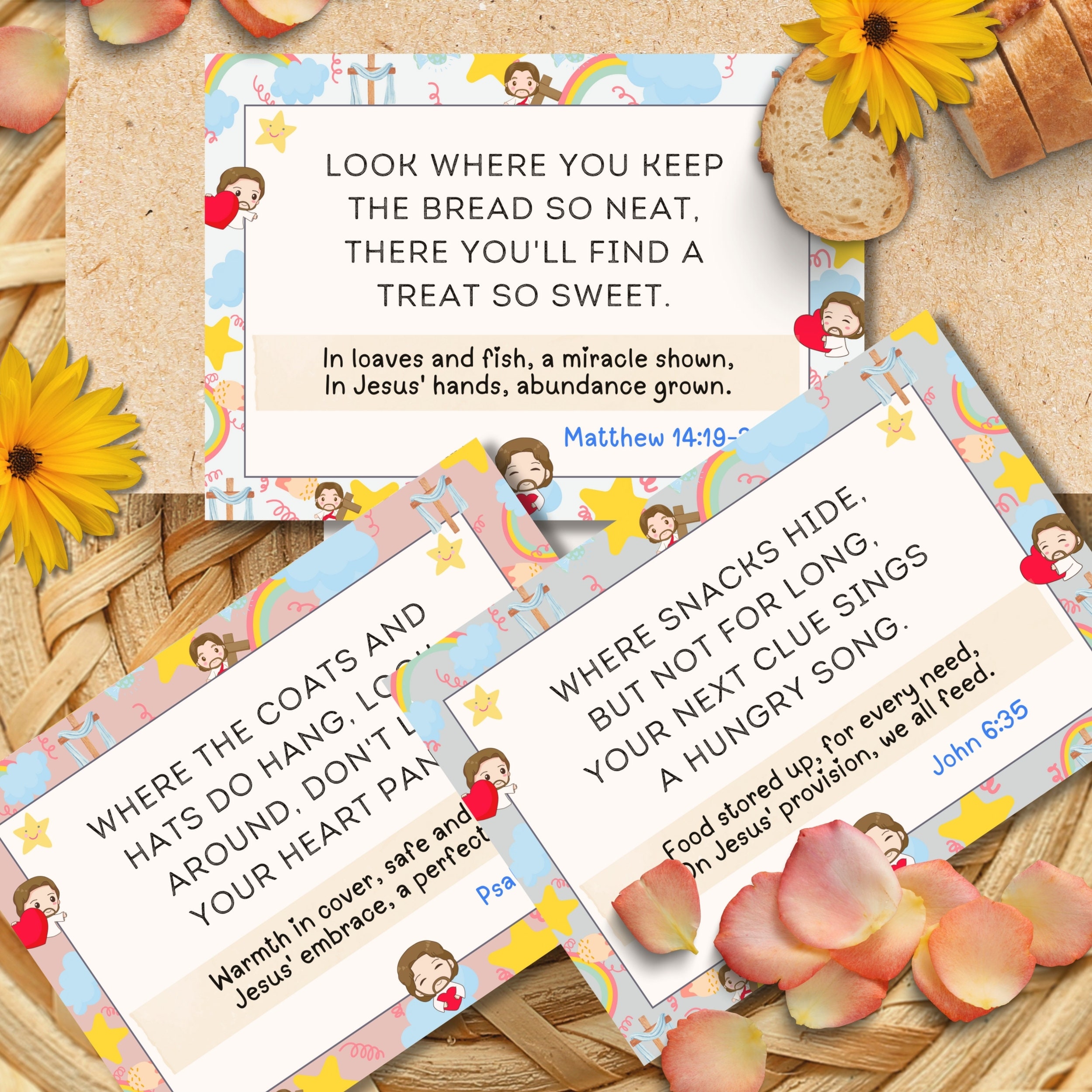 Easter Bible Treasure Hunt Clues | Digital Download | Interactive ...