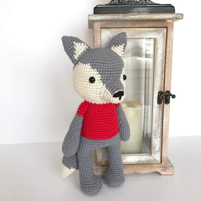 Crochet Wolf PATTERN Amigurumi Wolf Pattern Crocheted Grey - Etsy Ireland
