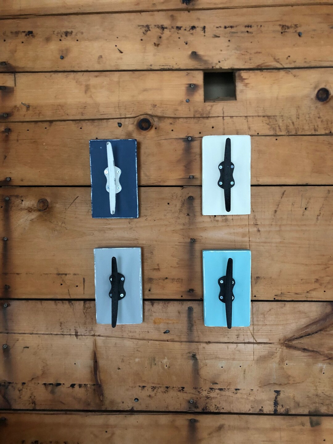 Coastal Cleat Rack, Key Holder, Beach Decor, Coastal Key Rack - Etsy