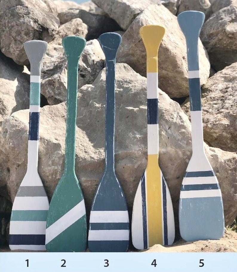 Boat Paddles Painted - Etsy