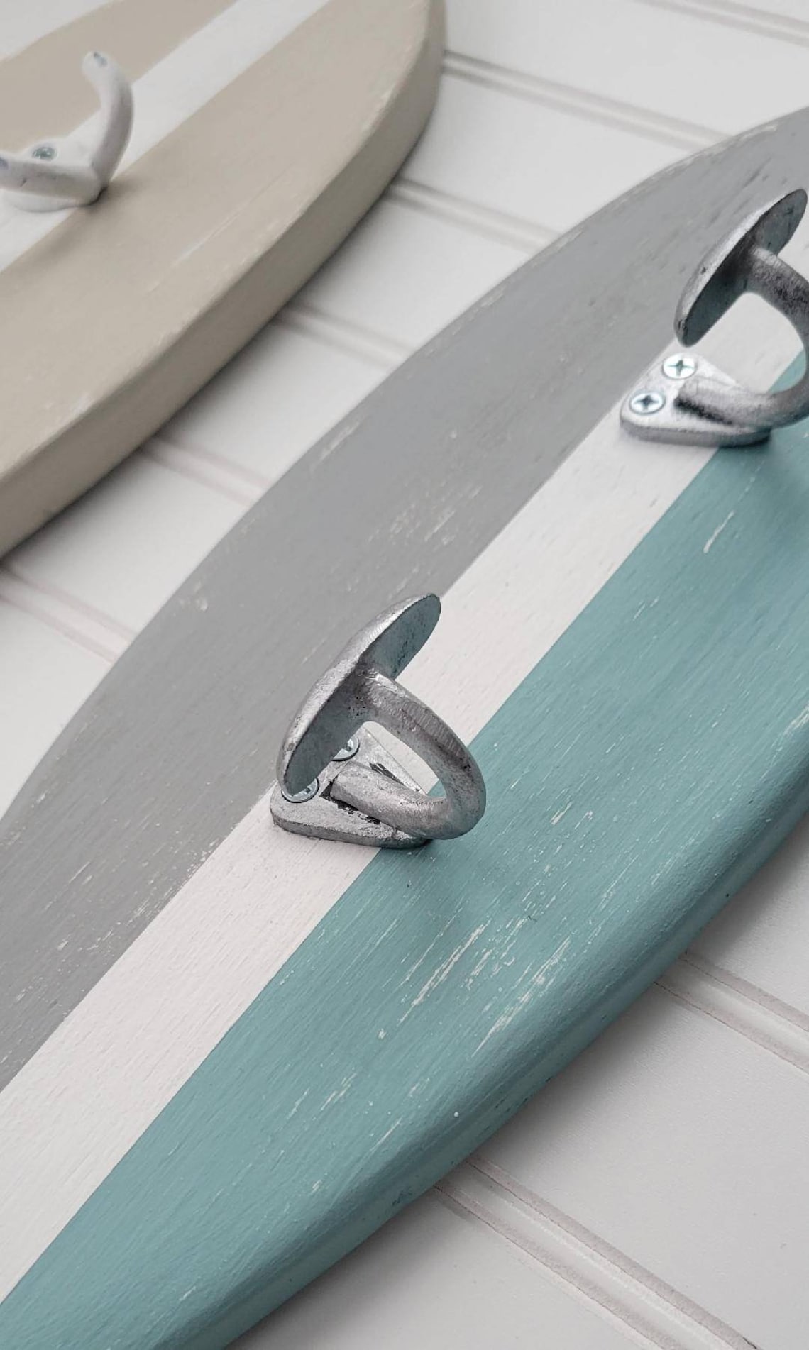 Surfboard Key Holder Beach Decor Coastal Key Rack - Etsy