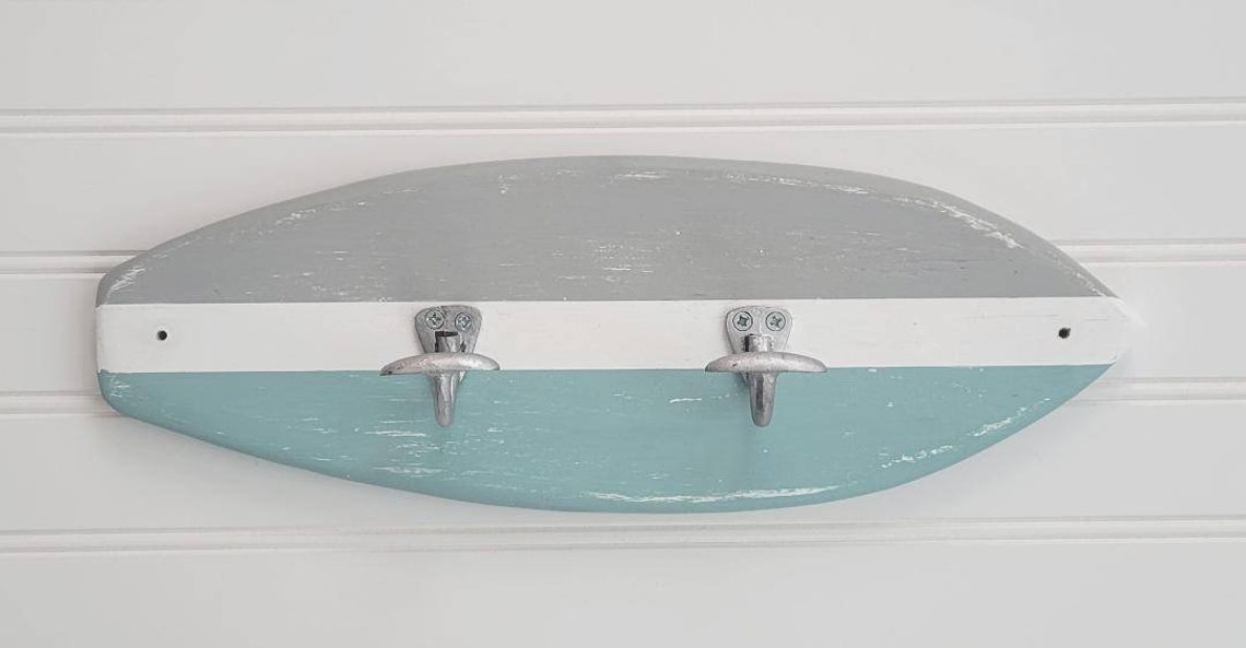 Surfboard Key Holder Beach Decor Coastal Key Rack - Etsy