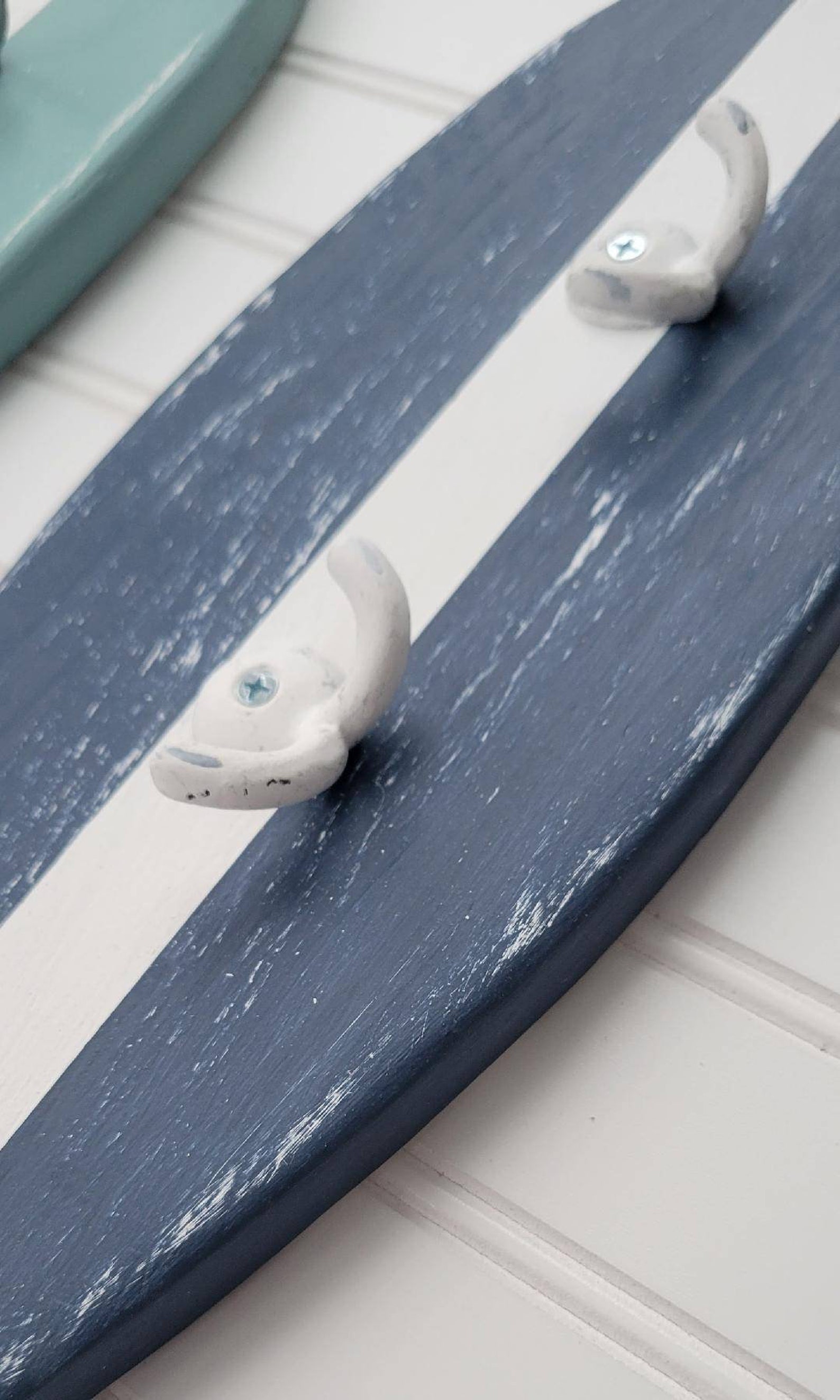 Surfboard Key Holder Beach Decor Coastal Key Rack - Etsy