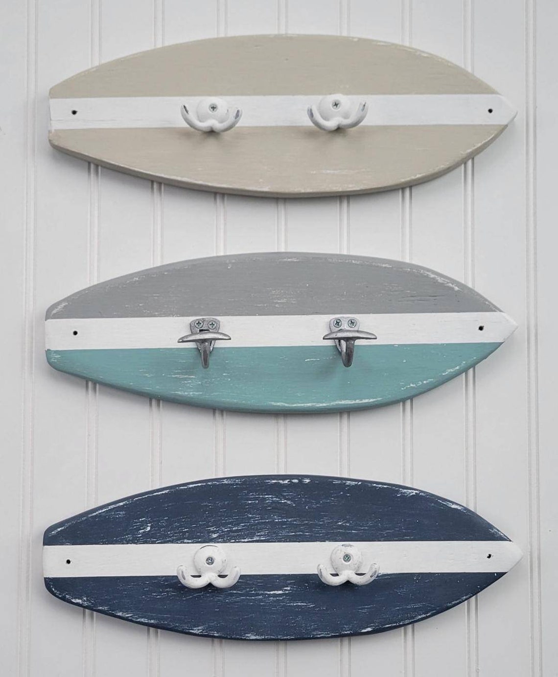 Surfboard Key Holder Beach Decor Coastal Key Rack - Etsy