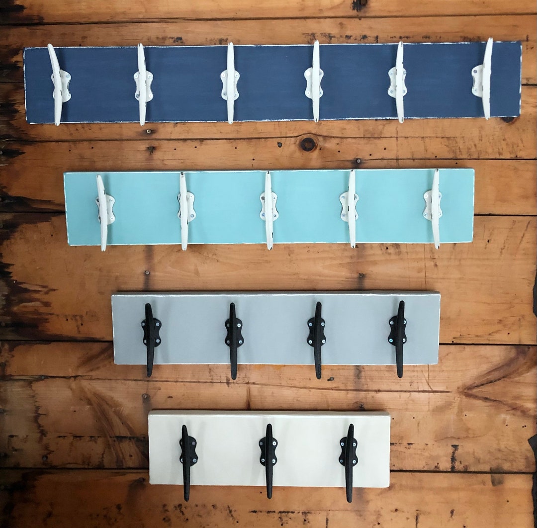 Coastal Cleat Rack, Key Holder, Beach Decor, Coastal Key Rack - Etsy