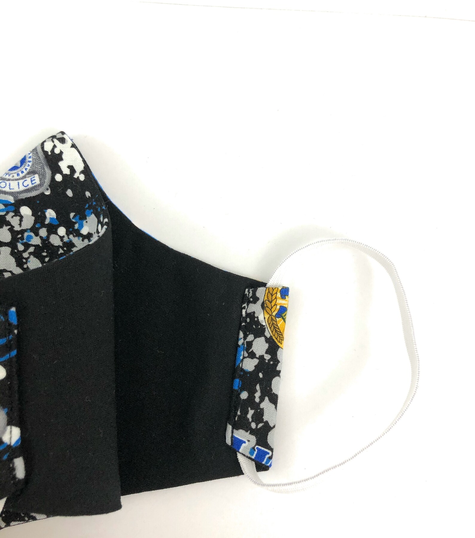 Police 100% Cotton Adult Three-layer Face Mask / Four Layer - Etsy