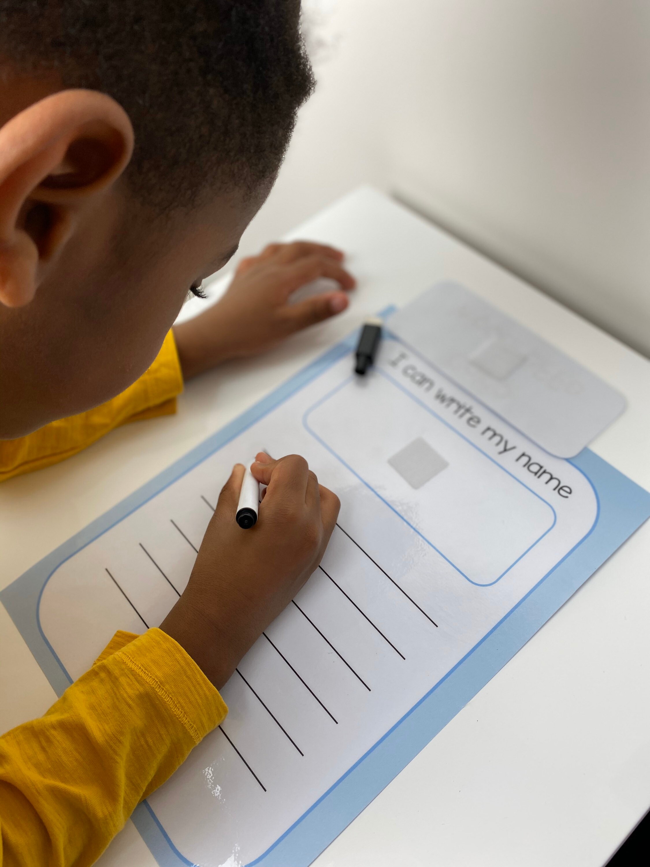 I Can Write My Name Personalised Learning Mat Detachable Velcro Name ...