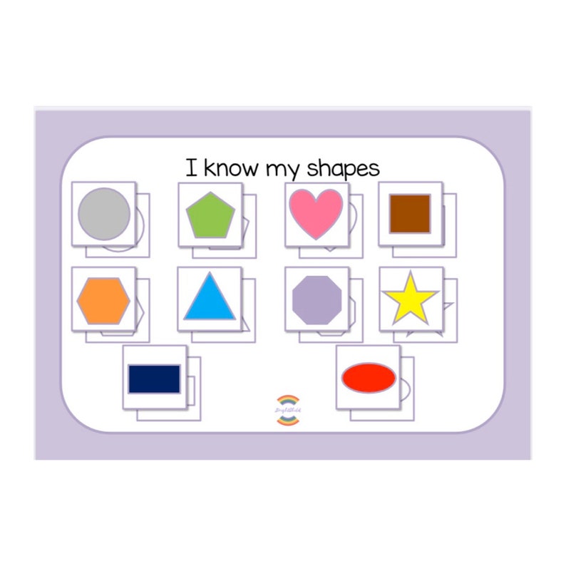 Learning Mat Pack Velcro 5 Learning Mats - Etsy
