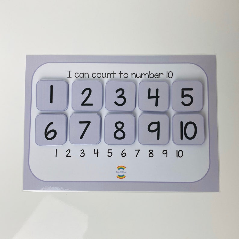 Learning Mat Pack Velcro 5 Learning Mats - Etsy