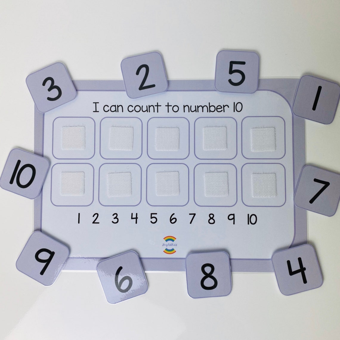 Learning Mat Pack Velcro 5 Learning Mats - Etsy