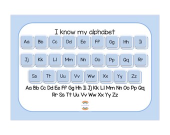 I Know My Alphabet | Lowercase |laminated Learning Mat | Velcro ...