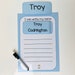 I Can Write My Name Personalised Learning Mat Detachable Velcro Name ...