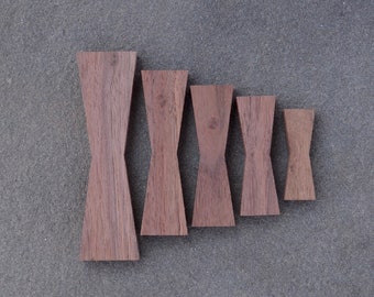 Black Walnut Inlay Wood Bow Tie Accents Board Stitcher Wood Bow Tie ...