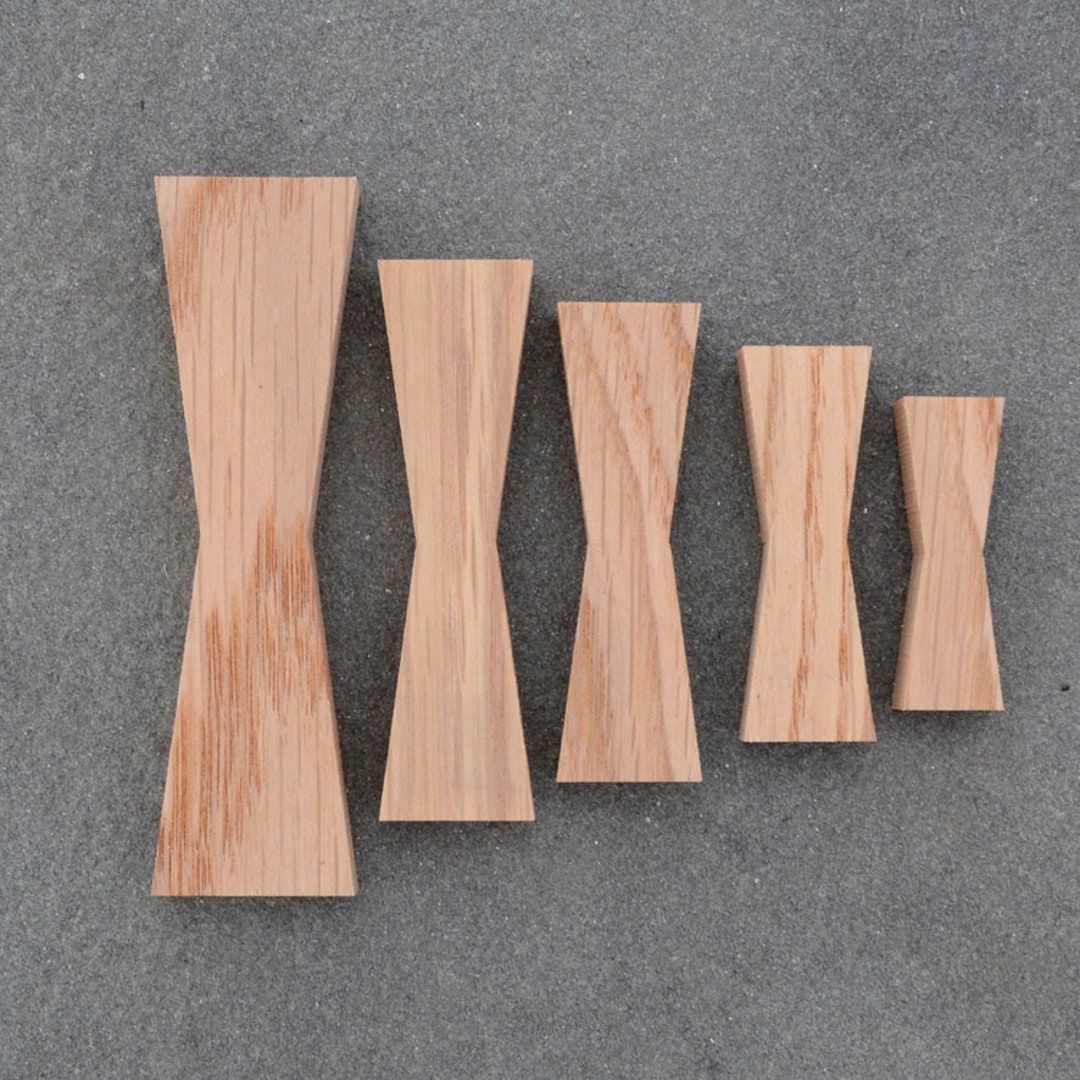 White Oak Single Bow Tie Wood Inlay - Etsy