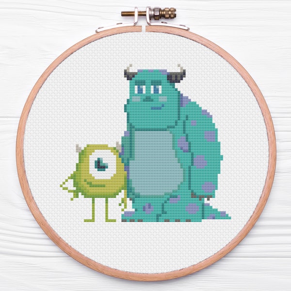 Monster Cross Stitch - Etsy