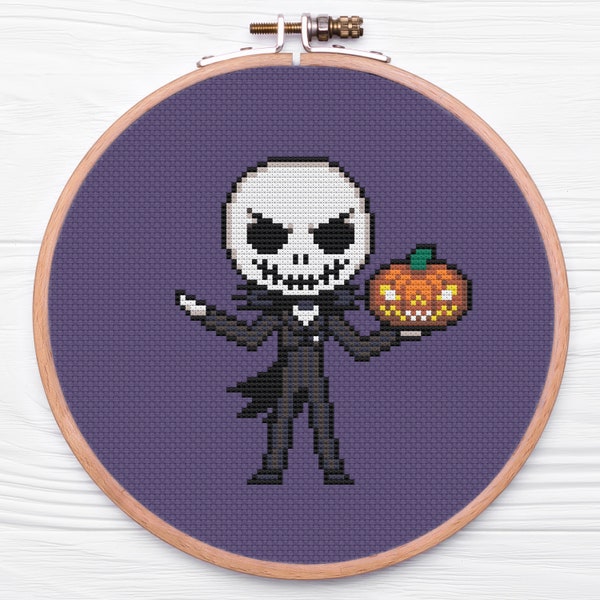 Jack Skellington Cross Stitch Pattern Pdf - Etsy