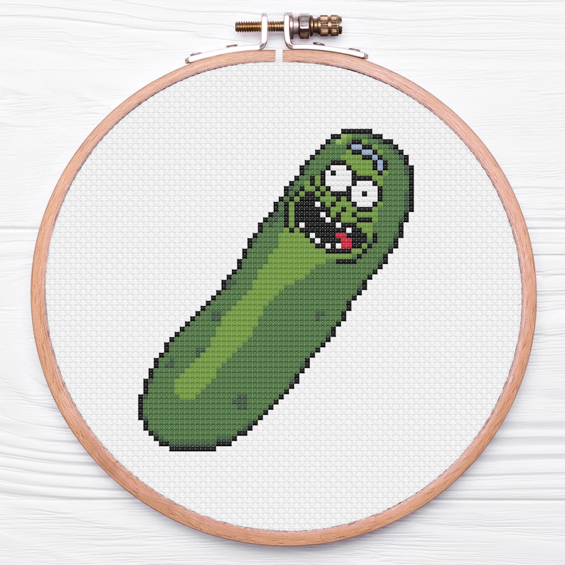 Pickle Rick Rick and Morty Cross Stitch Pattern PDF - Etsy Australia